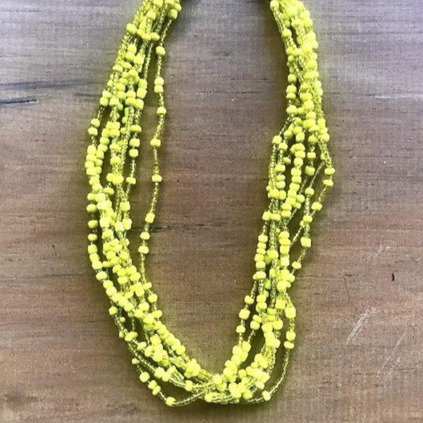 Toto Child Beaded Necklace - Sunshine Yellow – New Hope Initiative